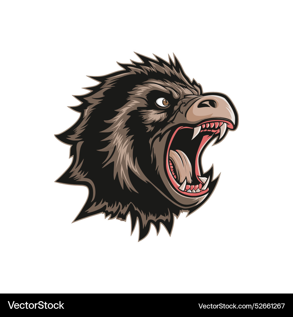 Komodo head design icon Royalty Free Vector Image