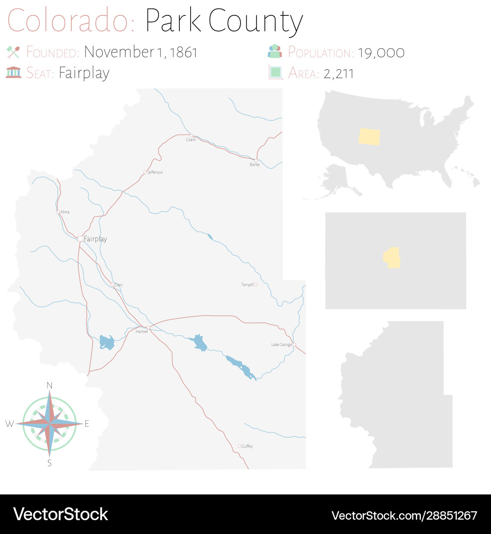 Map Of Park County Colorado