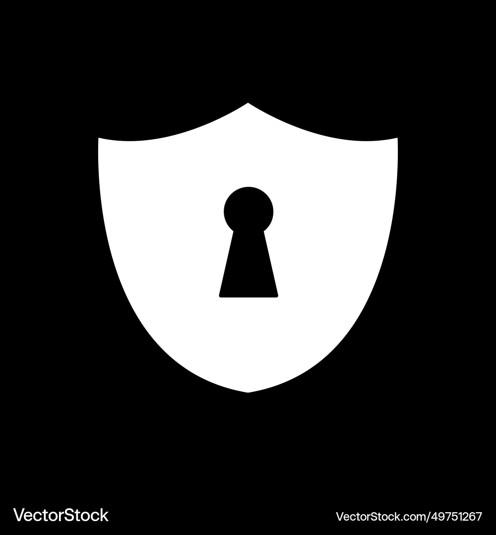 Pad lock icon logo image Royalty Free Vector Image