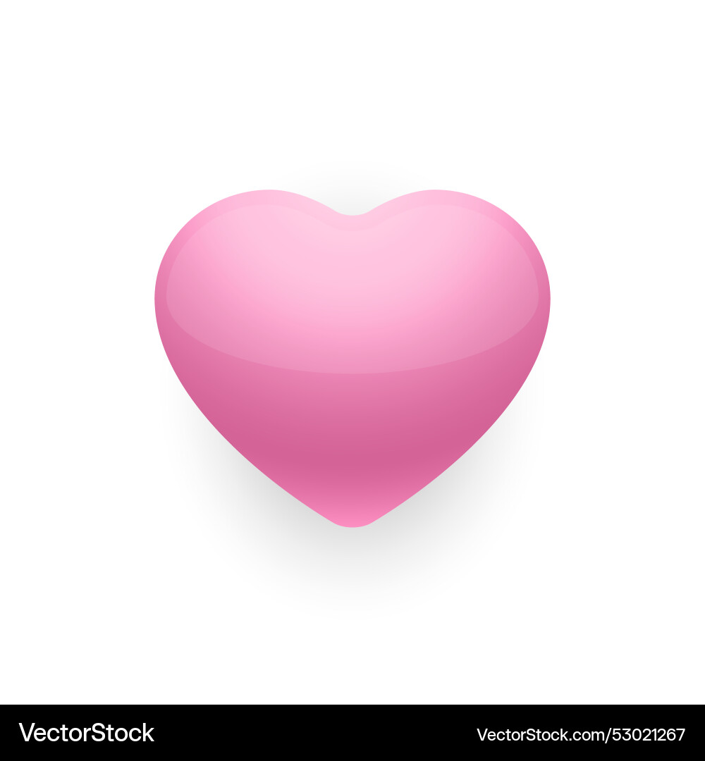 Pink heart icon design Royalty Free Vector Image