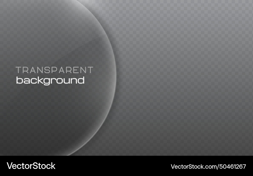 Transparent glass background overlay template Vector Image
