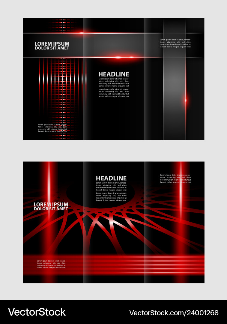 Multipurpose tri-fold brochure and catalog Vector Image