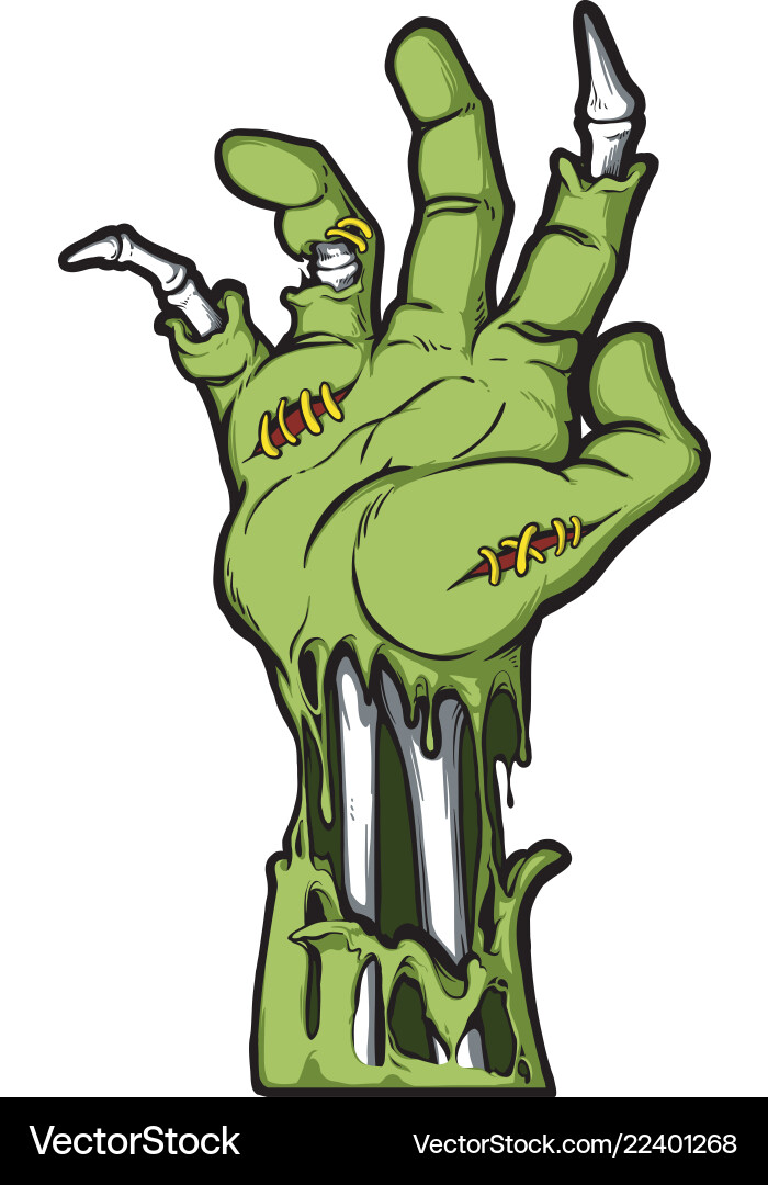 Zombie hand Royalty Free Vector Image - VectorStock