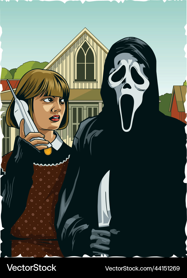 American scream Royalty Free Vector Image - VectorStock