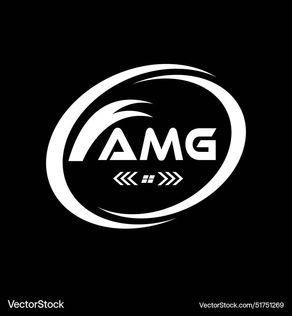 Amg letter logo design simple and modern Vector Image