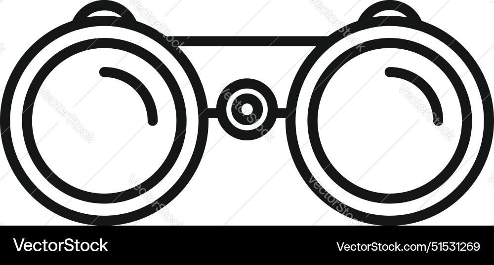 Binoculars looking at something interesting Vector Image