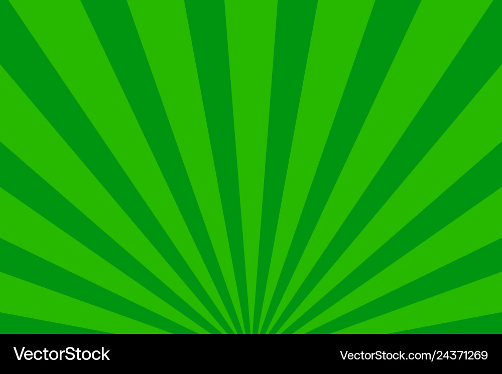 Rays Hintergrund grün retro Lizenzfreies Vektorbild