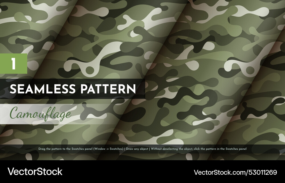 Seamless camouflage pattern war traditional Vector Image