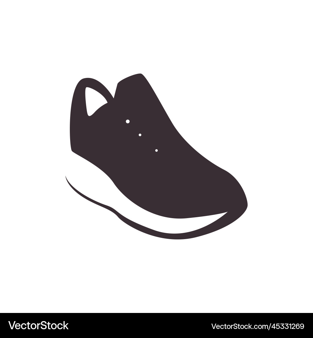 Sneaker shoes icon logo Royalty Free Vector Image
