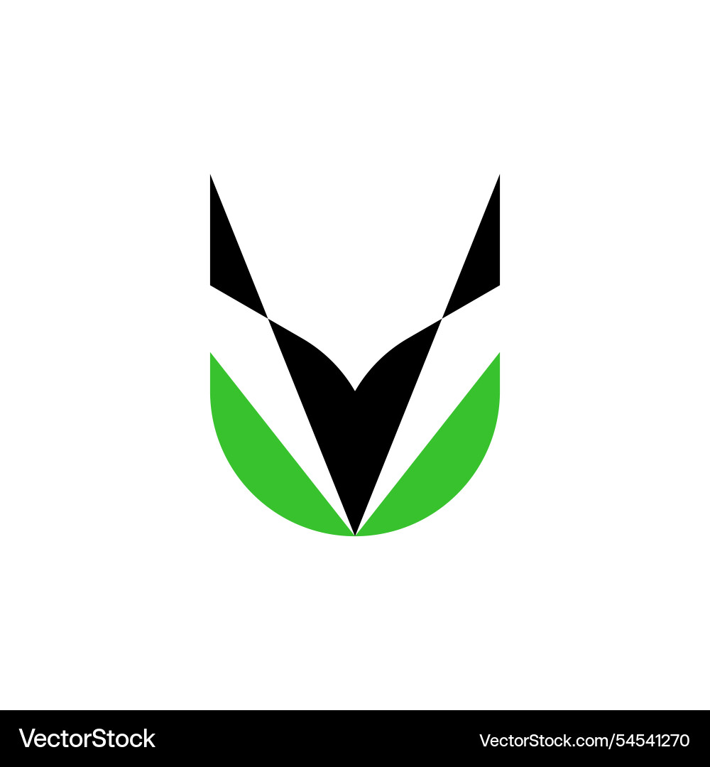 Minimalist doe logo for modern and elegant Vector Image