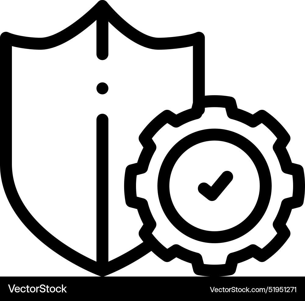 Check icon thin linear style design isolated Vector Image