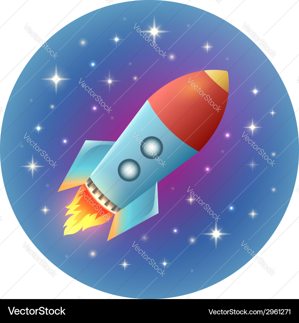 Rocket detailed Royalty Free Vector Image - VectorStock