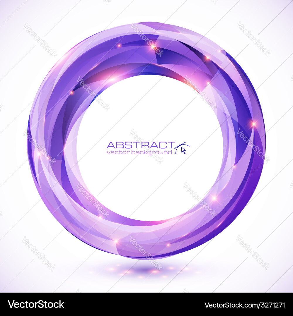 Shining Purple Crystal Frame Royalty Free Vector Image