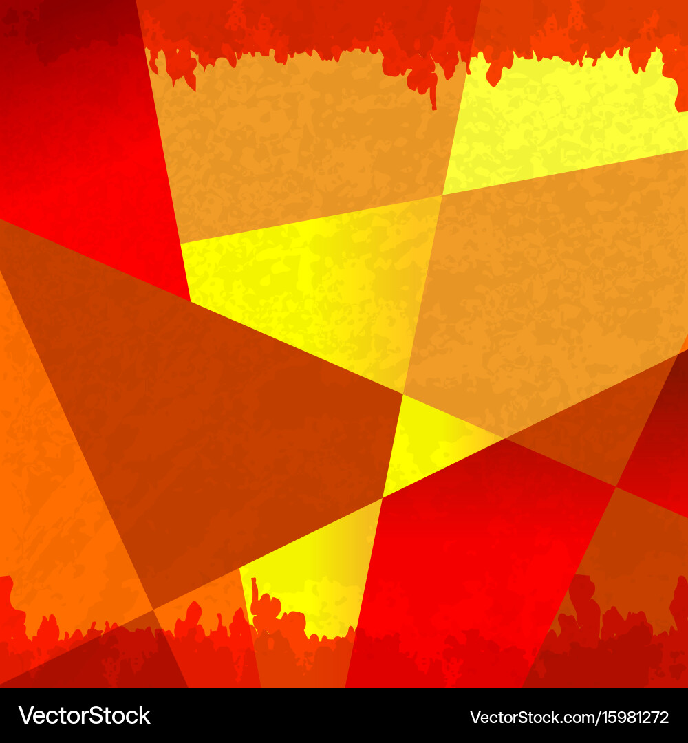 Grunge shape orange background Royalty Free Vector Image