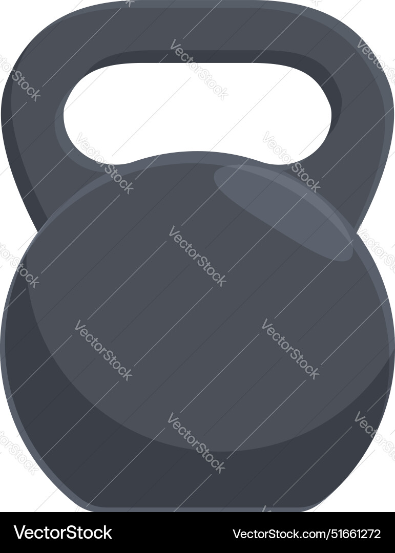 Heavy grey kettlebell for functional cross fitness