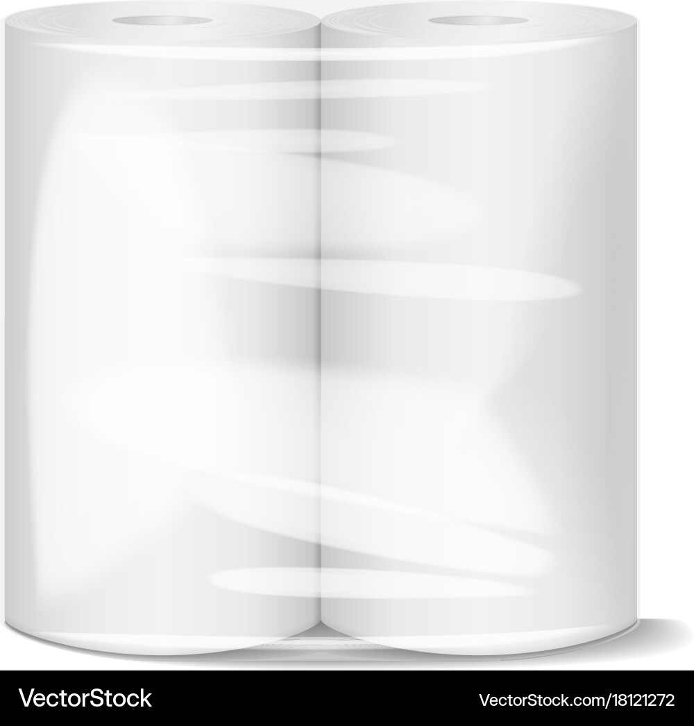 Paper Towel Packaging Mockup Royalty Free Vector Image