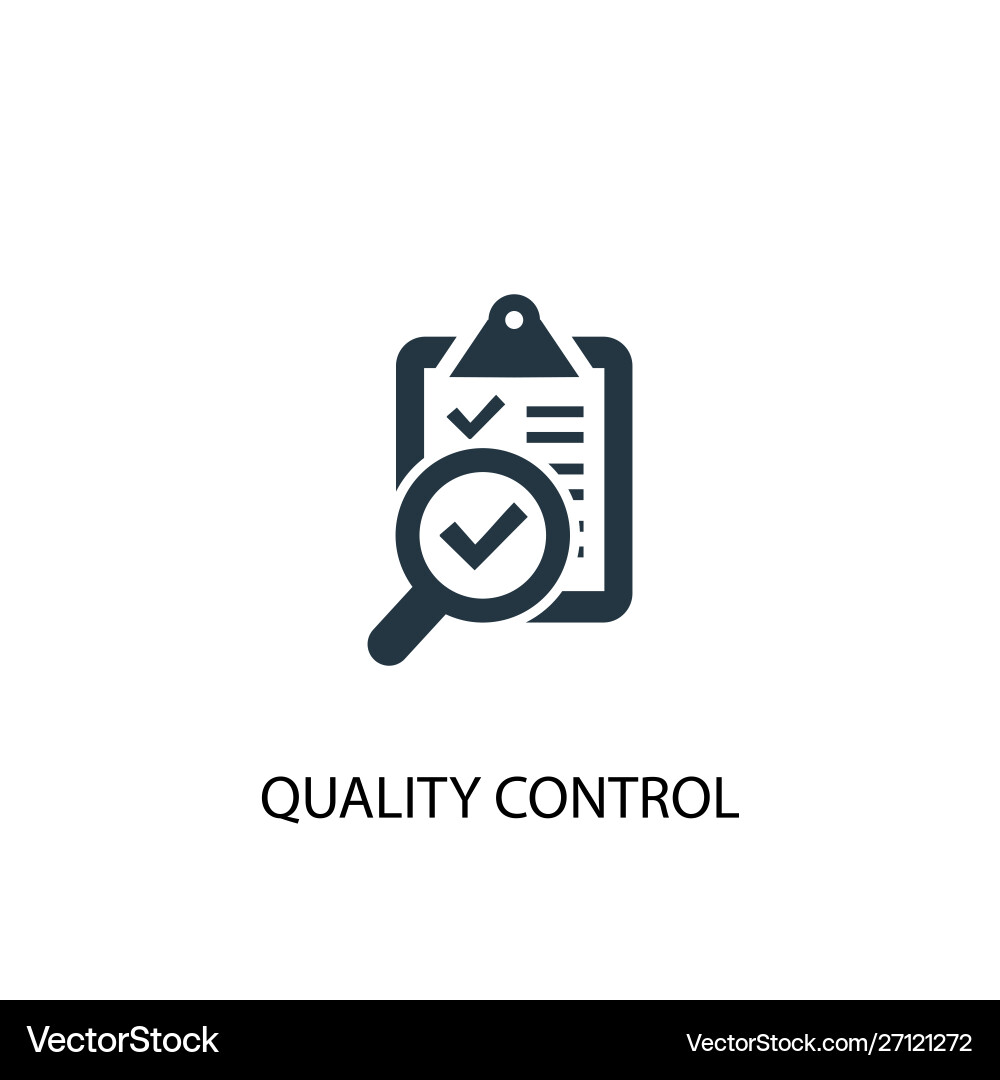Quality control icon simple element Royalty Free Vector