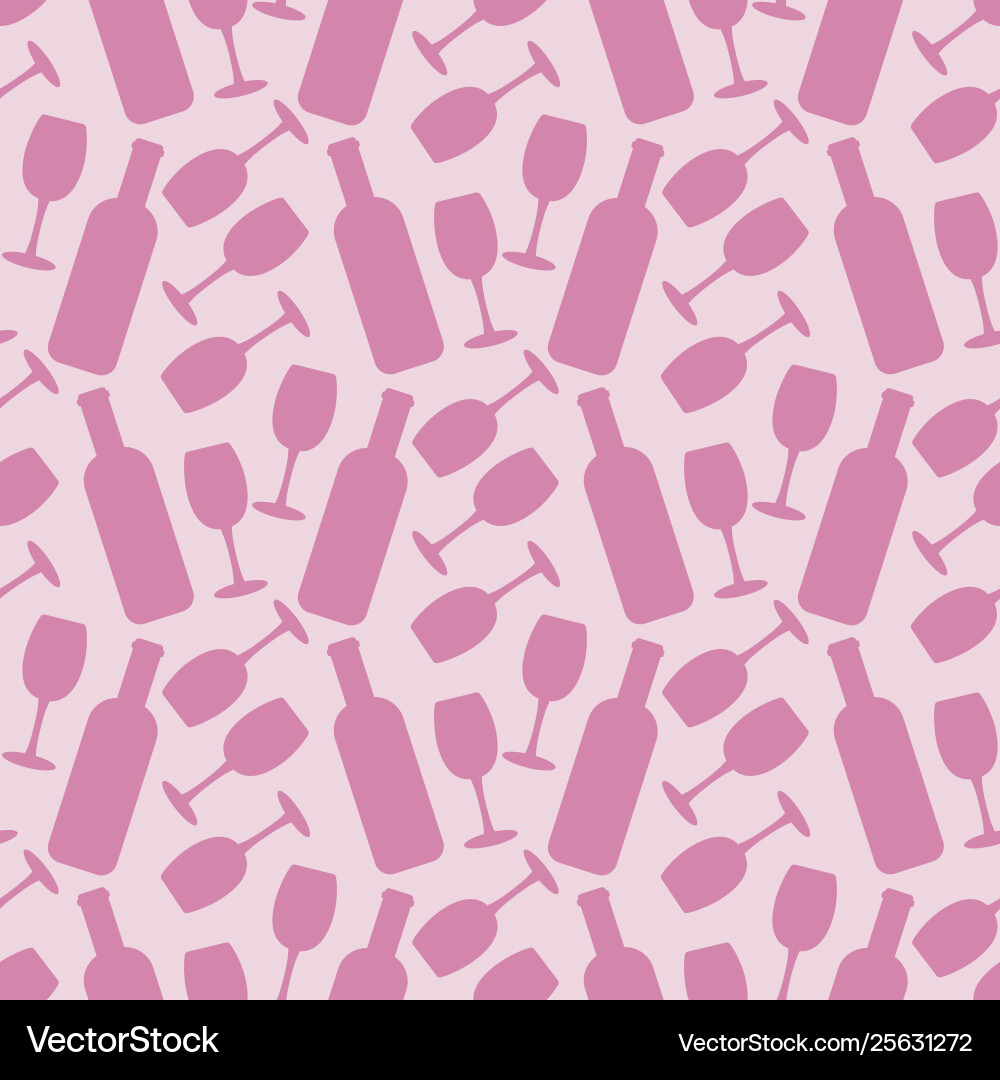 Red wine flat seamless pattern Royalty Free Vector Image
