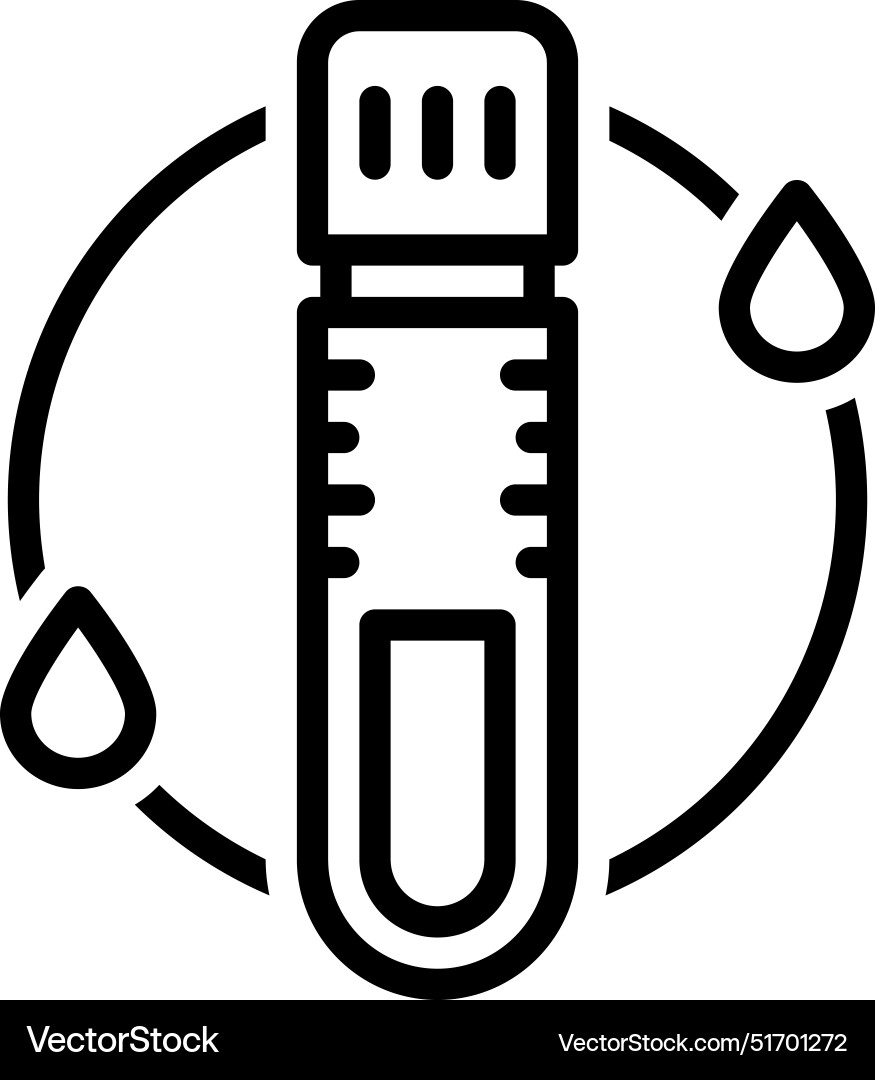 Test tube Royalty Free Vector Image - VectorStock