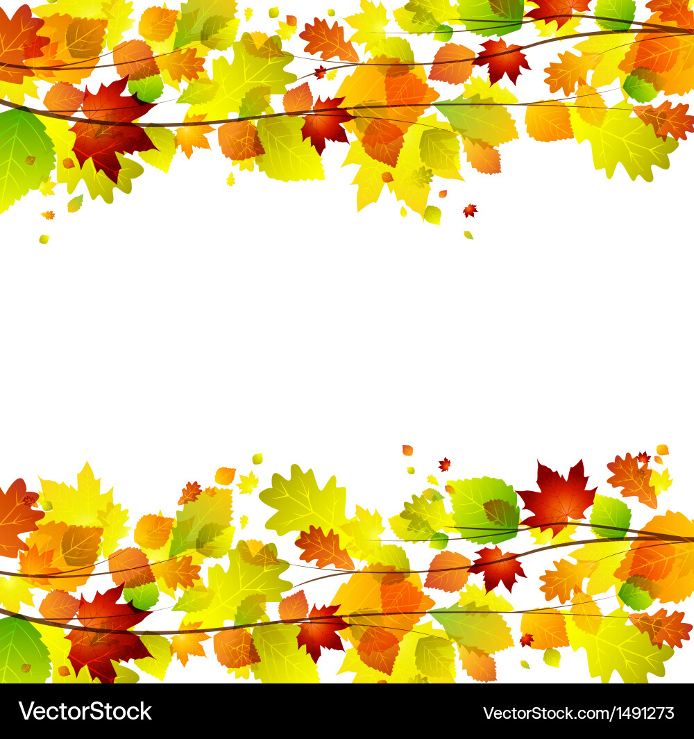 Autumn Leaf Background Royalty Free Vector Image