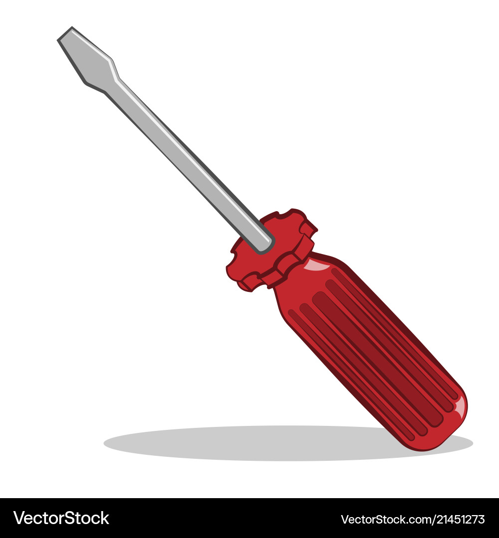 Cartoon Screwdriver Royalty Free Vector Image - VectorStock