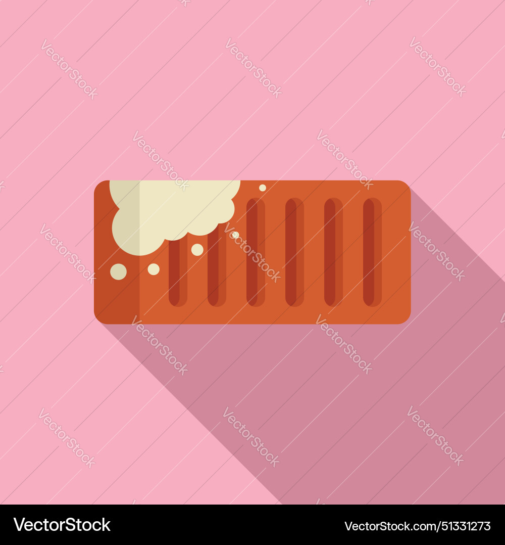 Dirty sponge on pink Royalty Free Vector Image