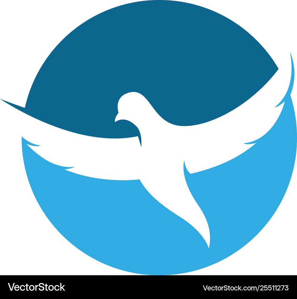 Dove icon design Royalty Free Vector Image - VectorStock