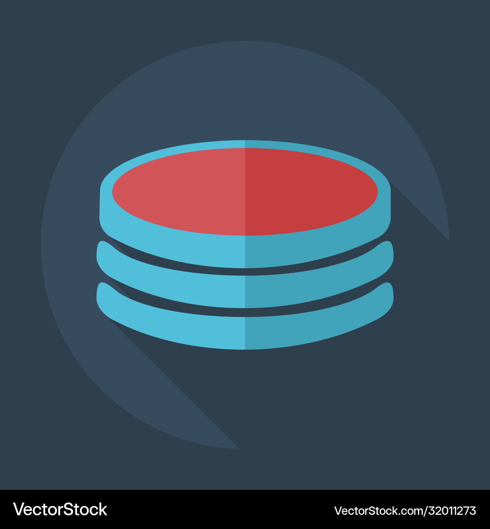 Flat concept set modern design with shadow Vector Image