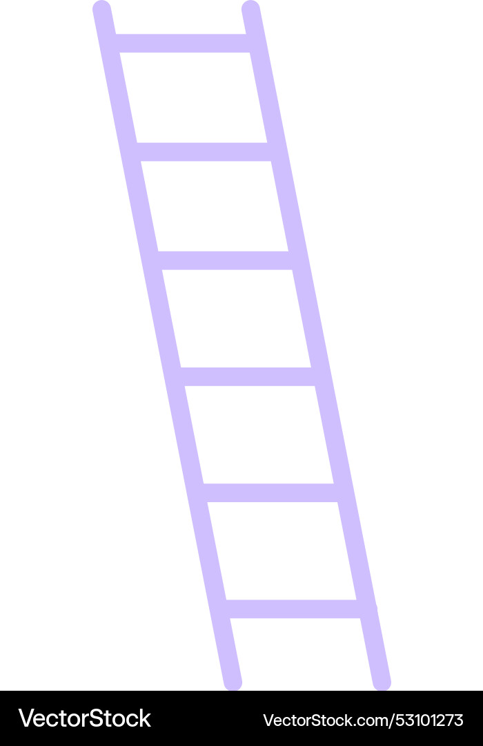 Ladder color icon stairs symbol up sign Royalty Free Vector