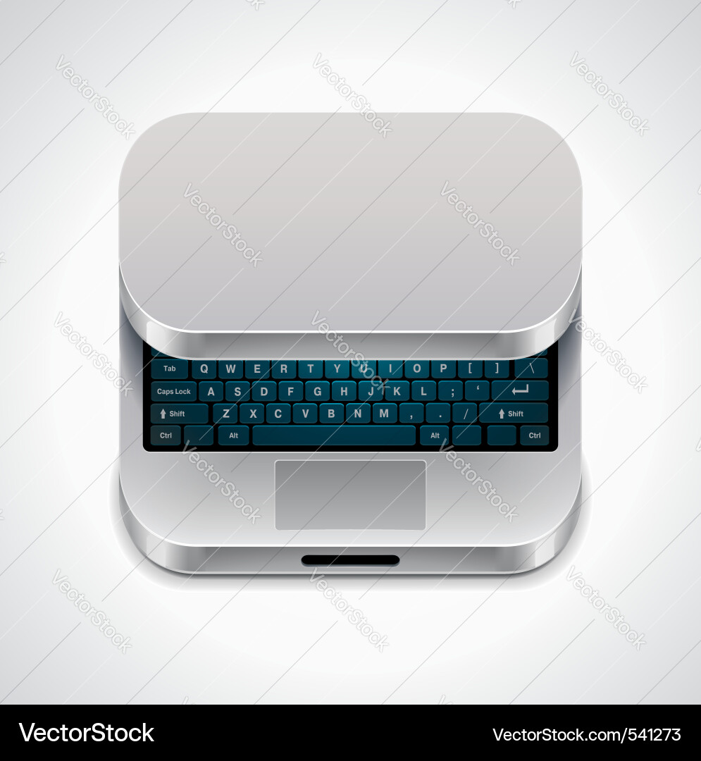 Square laptop icon Royalty Free Vector Image - VectorStock