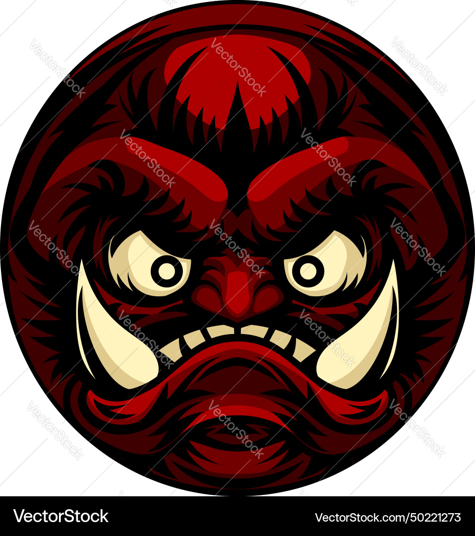 Troll or monster icon emoticon Royalty Free Vector Image