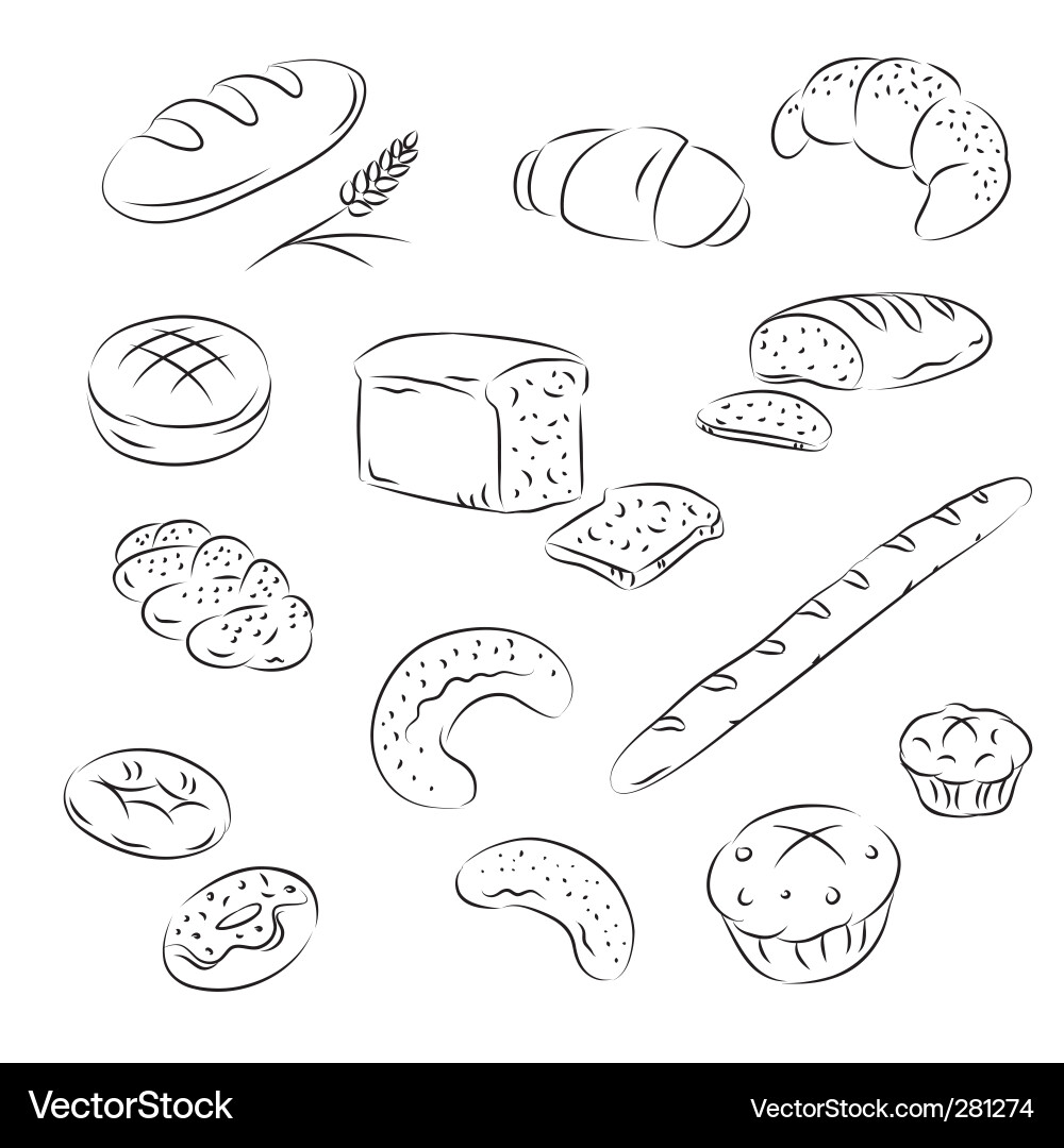 Bread Royalty Free Vector Image - VectorStock