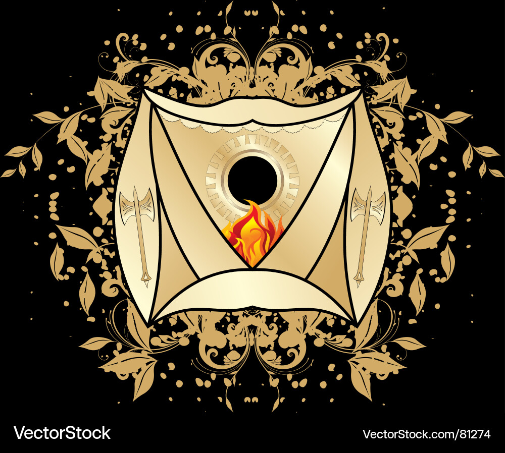 Heraldic blazon Royalty Free Vector Image - VectorStock