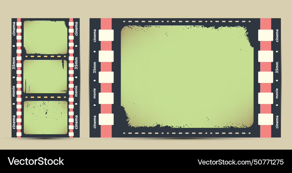 Film tape cinema background Royalty Free Vector Image