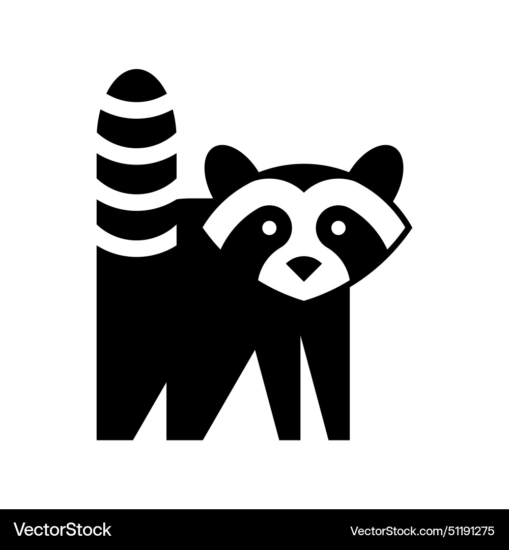 Raccoon logo Royalty Free Vector Image - VectorStock