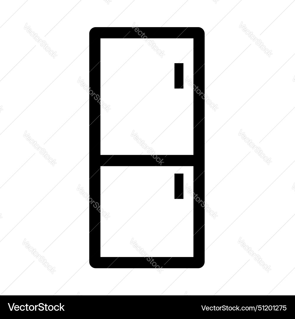 Refrigerator icon isolated Royalty Free Vector Image