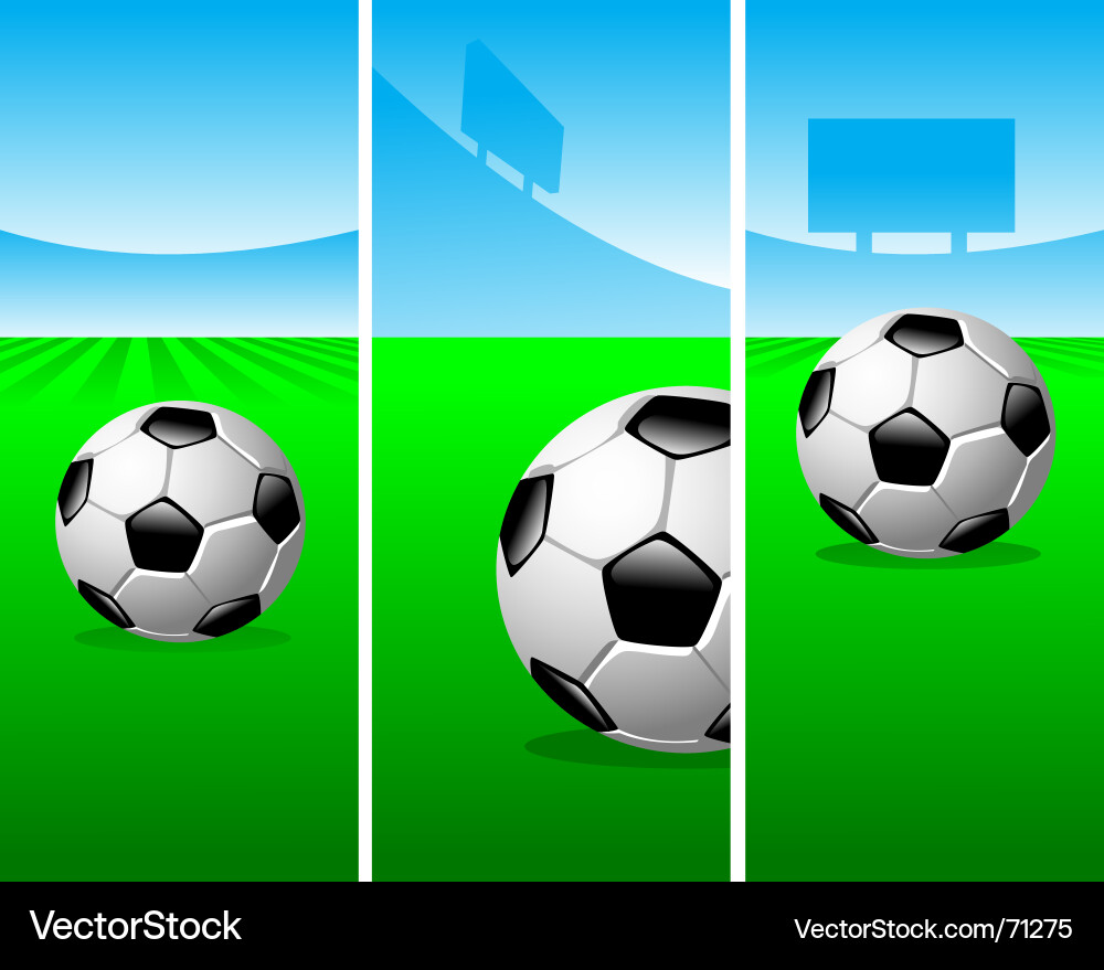 Soccer vertical banners Royalty Free Vector Image