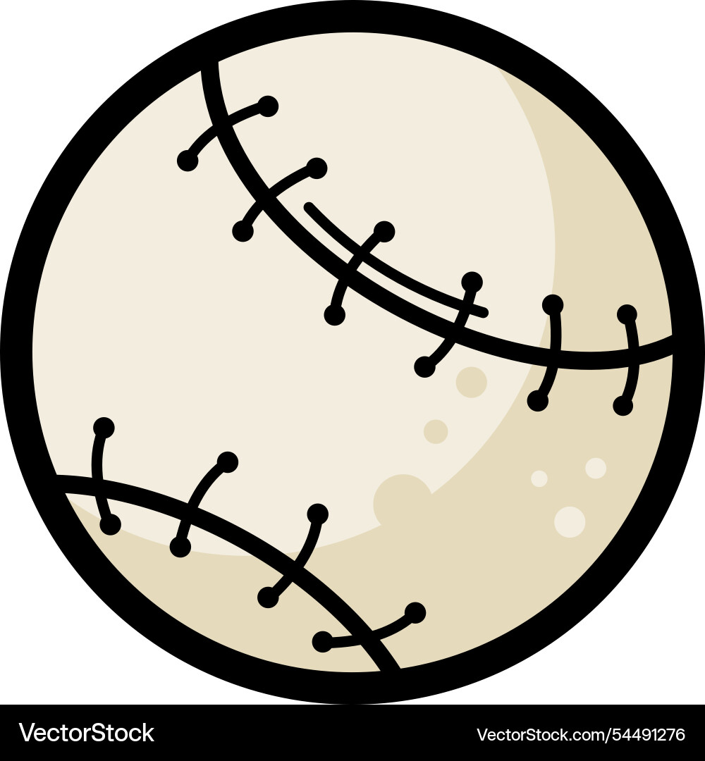 Baseball ball Royalty Free Vector Image - VectorStock