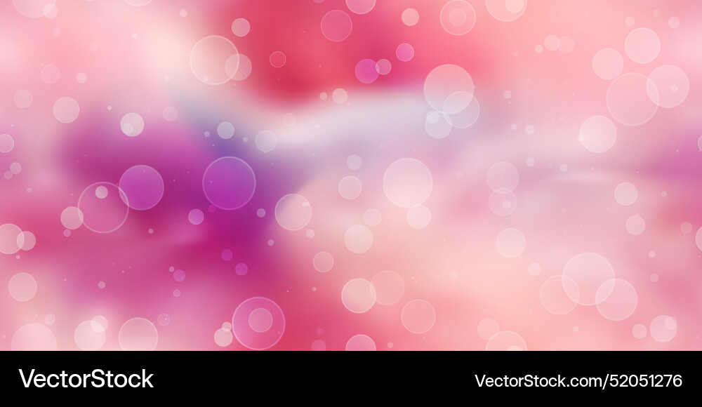 Blush gradient seamless pattern with bokeh effect Vector Image