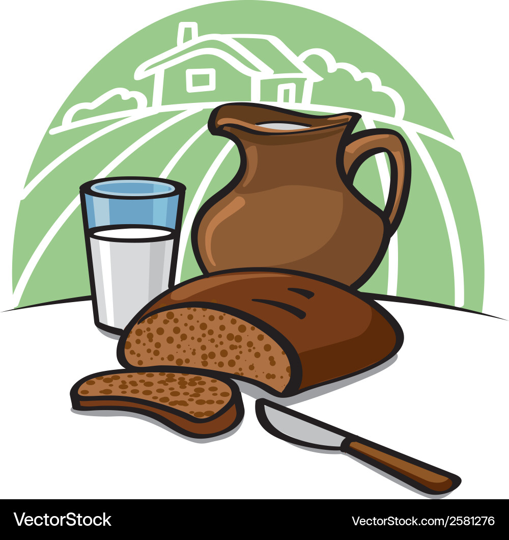 Country breakfast Royalty Free Vector Image - VectorStock