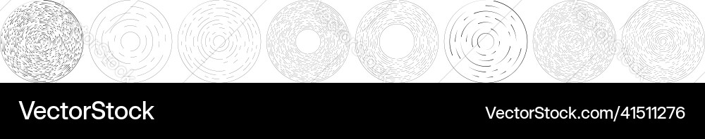 Radial Concentric Circular Lines Royalty Free Vector Image