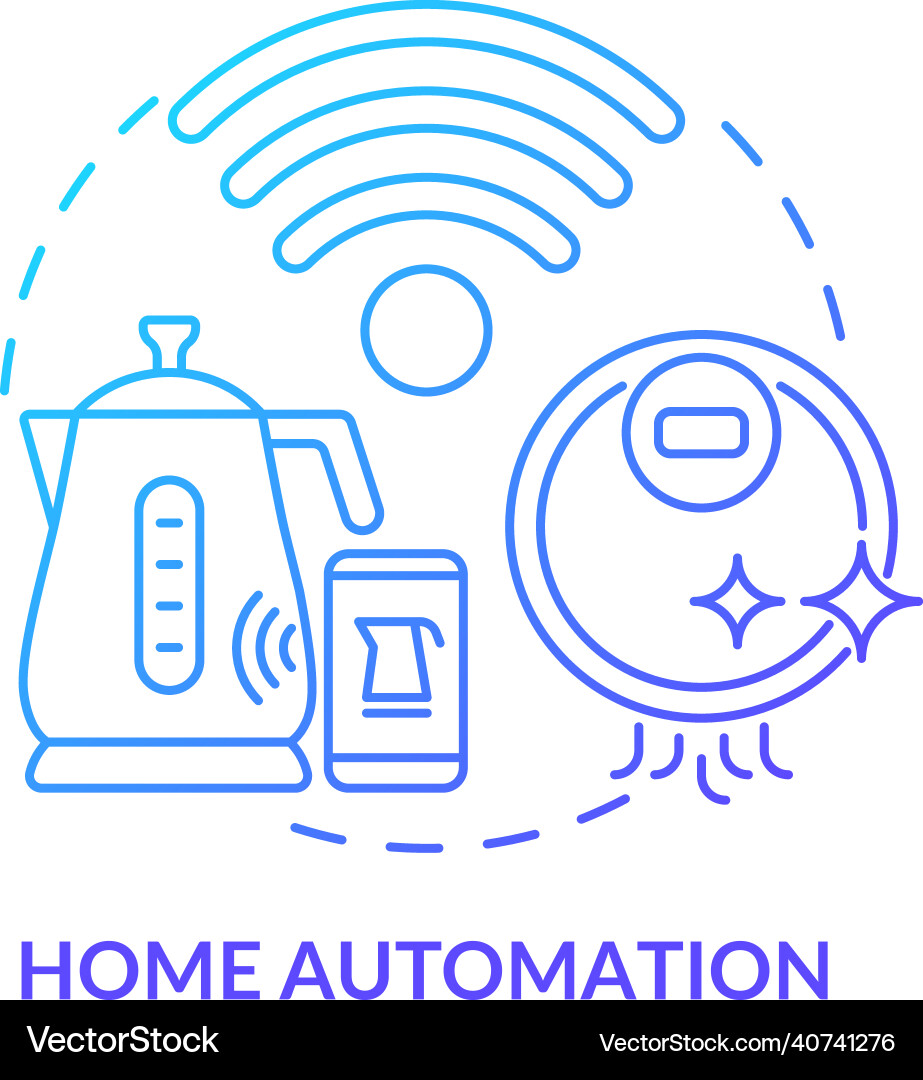 Smart Home Automation Icon Royalty Free Vector Image