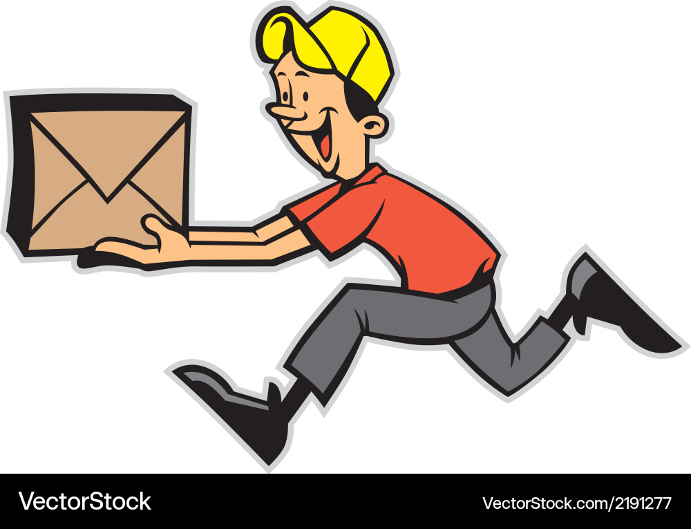 Delivery man Royalty Free Vector Image - VectorStock