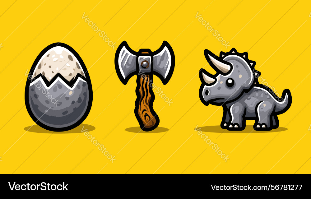 Explore vibrant prehistoric creatures Royalty Free Vector