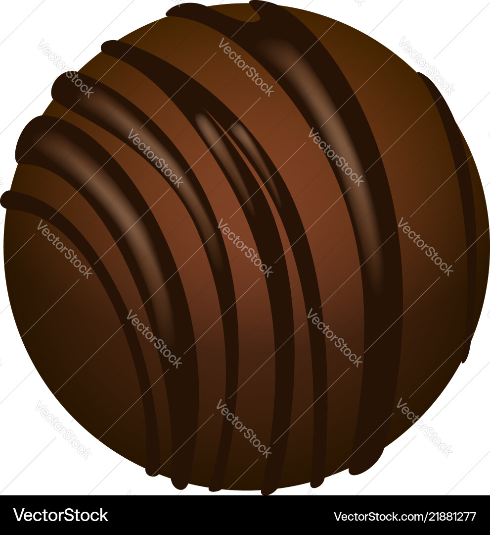 Isometric Truffle Icon Royalty Free Vector Image