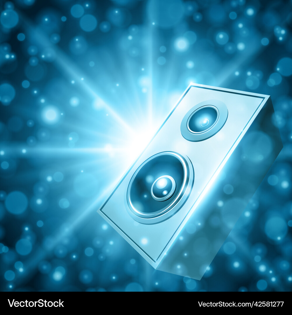 Musical column in bright explosion clipart Vector Image