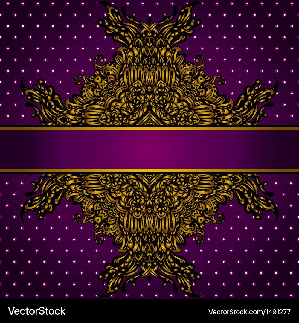 Royal golden frame Royalty Free Vector Image - VectorStock