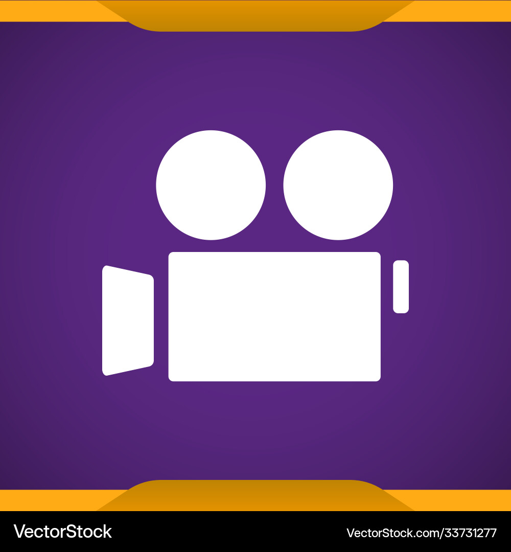 Video camera icon Royalty Free Vector Image - VectorStock