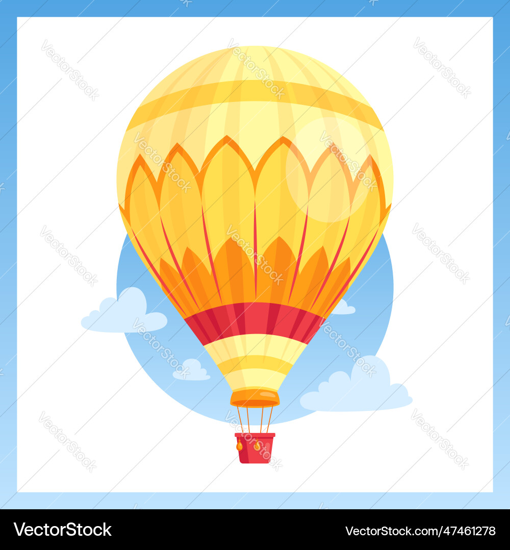 Hot air balloon Royalty Free Vector Image - VectorStock
