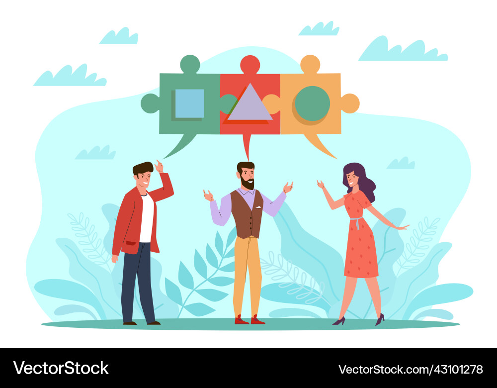 Understanding explanation of information Vector Image